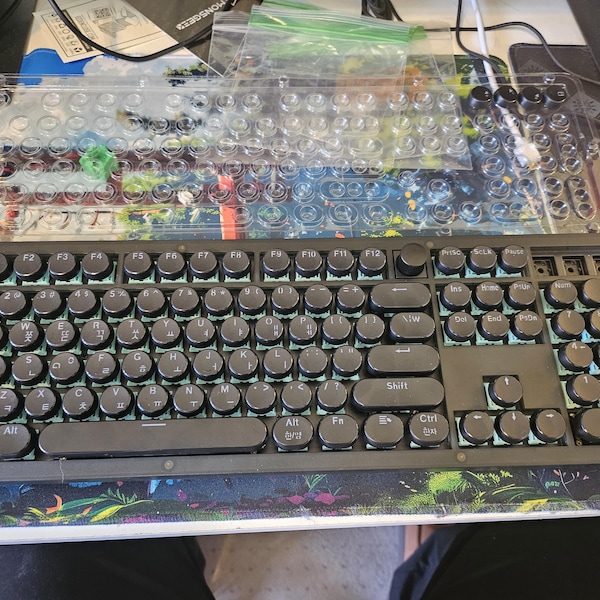 34 Keys Basic Korean Keycaps, Alphabets Only, PBT, Hangul Keycap Set ...