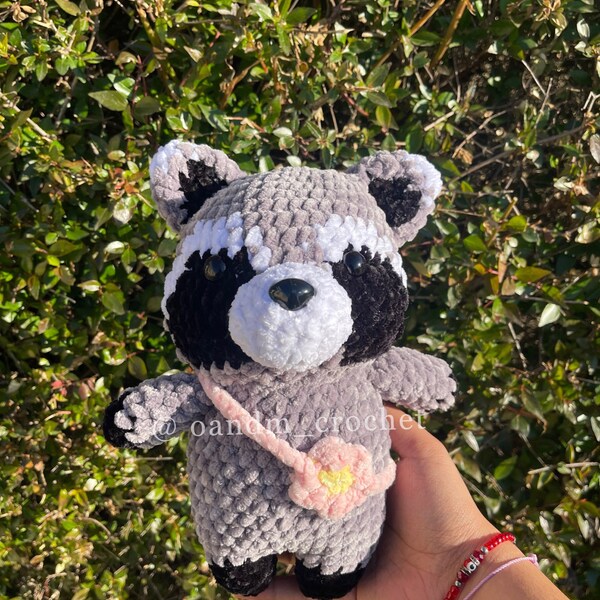 Crochet Pattern - Chocho the Raccoon, Cute, Soft Toy, Handmade ...