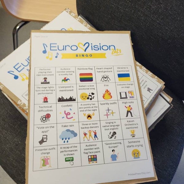 Eurovision 2024 Party Pack Party Bundle Eurovision Song Contest Party ...