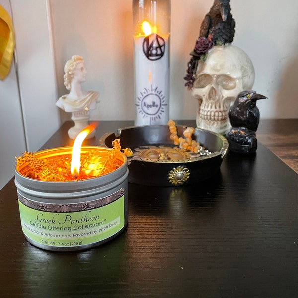 Apollo Greek God Offering Candle: Ritual Altar Decor for Music, Poetry ...
