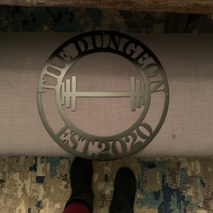 Gym Sign Personalized Home Gym Sign Custom Metal Gym Sign Home Gym Sign ...