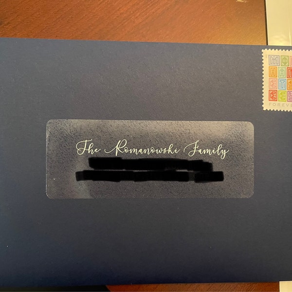 White Ink RECIPIENT, Guest Address Labels, Transparent Address Stickers ...