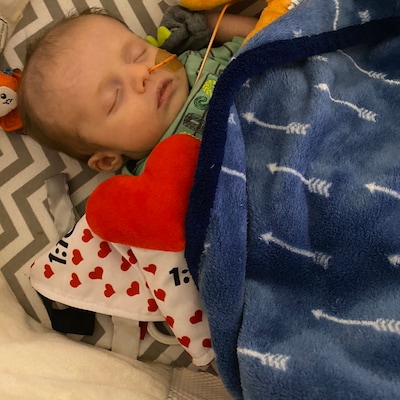 Heart Warrior CHD Awareness Tag Blanket Comfort Toy by Baby Jack - Etsy