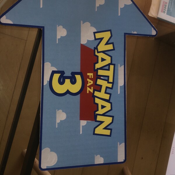 TOY STORY Arrow Sign, Party Sign, Toy Story Sign, Toy Story Sign ...