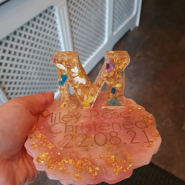 Resin Letter Decor Medium 11.5cm Personalised Free Standing- for Home ...