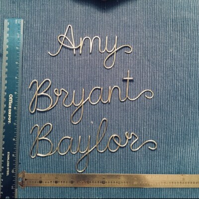 Custom Wire Name/custom Word/wire Name/personalized Name/custom Name ...