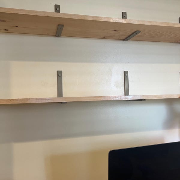 Corner Shelf Bracket for Floating Shelves, Variety of Sizes, Black ...