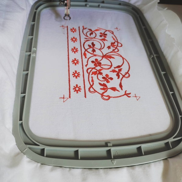 Blackwork Collar Embroidery Designs: 16th Century Borders (5x7, 6x10 ...