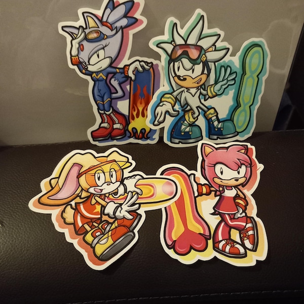 Sonic the Hedgehog Ships OTP Stickers - Sonamy Sonally Sonadow Sonaze ...