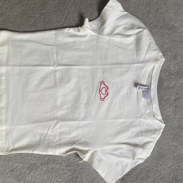 Custom Lyrics/phrase Embroidered T-shirt or Baby Tee - Etsy UK