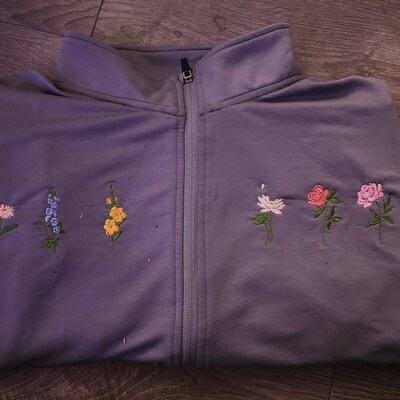 Birth Flower Bundle Machine Embroidery Design, 24 Flowers Floral ...