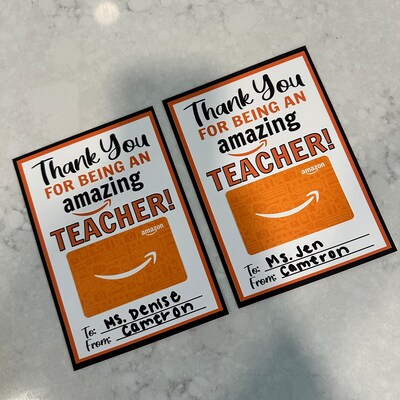 INSTANT DOWNLOAD Thank You for Being so Amazing Amazon Gift Card Holder ...