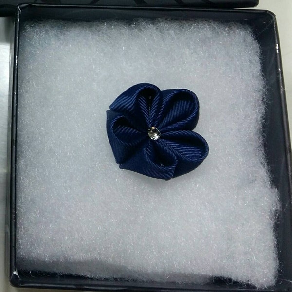 Spade Inspired Dark Pink Kanzashi Flower Lapel Stick Pin/lapel Pin ...