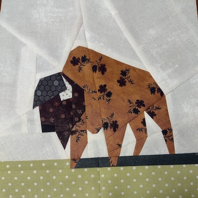 Buffalo Paper Pieced Block Pattern in PDF - Etsy