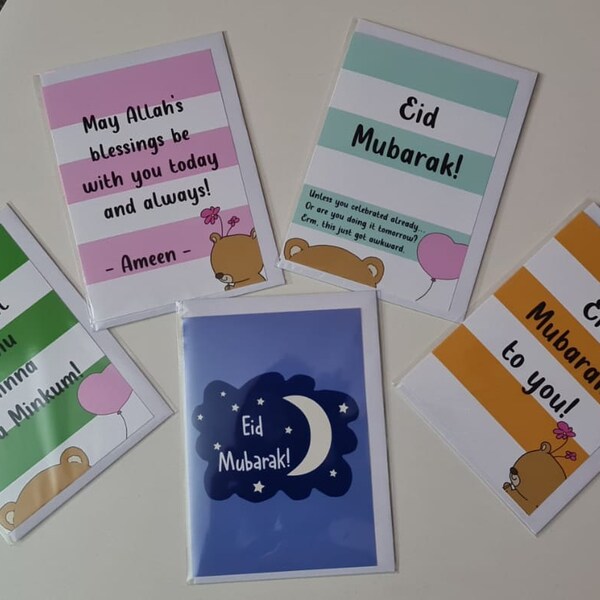 Eid Card - Cute - Mum Sister Aunty Grandma - Girls Eid Card - Etsy