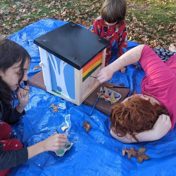 LITTLE FREE LIBRARY® Post and Topper Kit, Amish Crafted, Support the ...