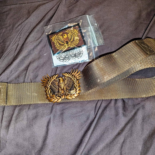 Warrant Officer Eagle Rising Belt Buckle With V3 Rigger's Belt - Etsy