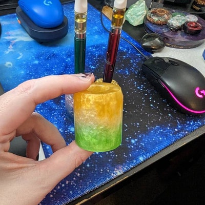 Vape Pen Stand Vape Pen Holder Handmade Rainbow Clouds and Glitter ...