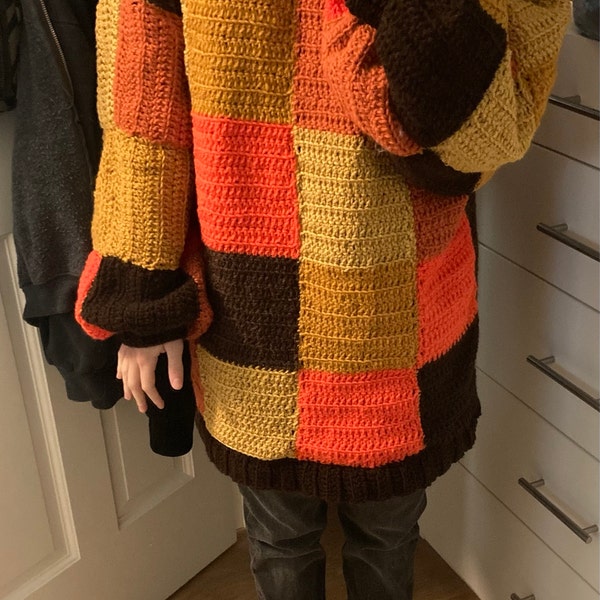 PATTERN Patchwork Sweater Crochet - Etsy