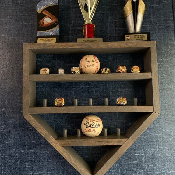 Baseball Ring and Ball Display Holder - Etsy