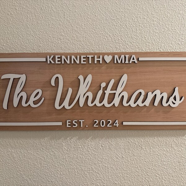 Welcome Wood Sign, Door Wooden Sign, Door Decoration, Moving Gift, New ...