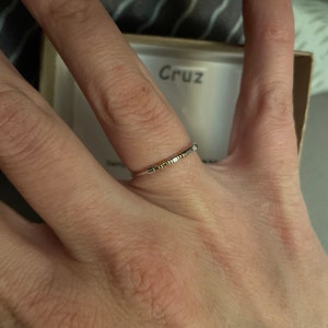 CUSTOM Morse Code Ring, Personalized Morse Code Ring, Any Word, Date ...