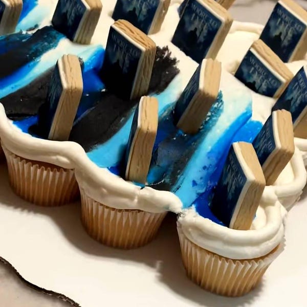 24 Custom Mini Book Covers Cookies | Mini Cookies for Tea Party| Book ...