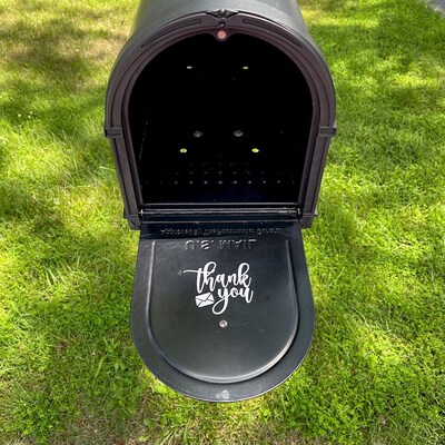 Thank You Mailbox Vinyl Decal for Postman Thank You Decal for Delivery ...