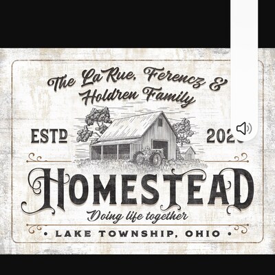 Personalized Homestead Sign Farmhouse Homestead Sign Homestead Gifts ...