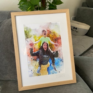 Personalised Art Gift From Photo Digital Painting Portrait - Etsy UK