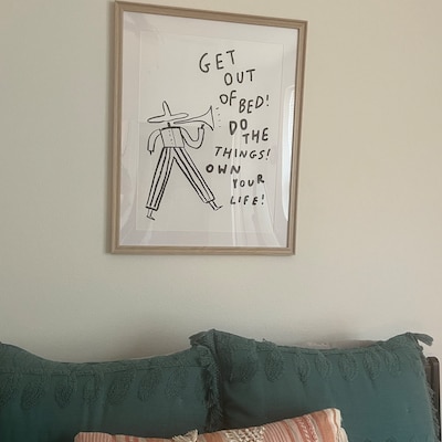 Let's Eat Print, Kitchen Wall Art, Abstract Print, Bon Appetit Print ...