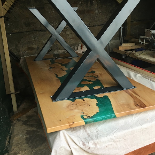 Metal Dining Table Legs. Heavy Duty Steel Table Legs (set of 2 Legs ...