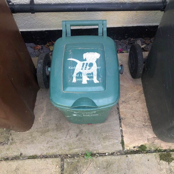 Puppy Dog Wheelie Bin House Number Sticker Sparkle *effect* - Etsy UK