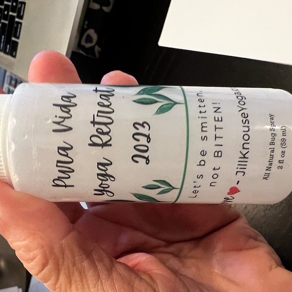 Bulk 50+ Bug Spray Bottles & Labels | 48 Templates | Be Smitten Not ...