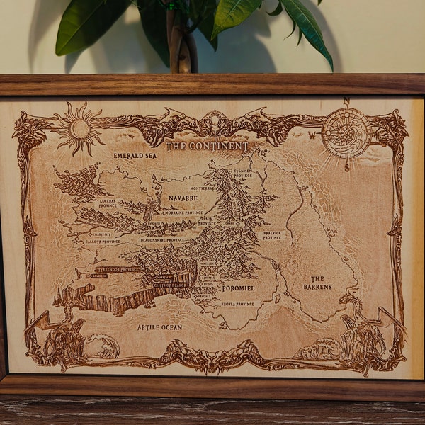Fourth Wing/iron Flame/onyx Storm Map, Wood Engraved Map - Etsy