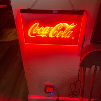 Coke, Coca Cola LED Sign Light Neon Acrylic Carved Hanging Wall Mancave ...