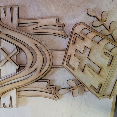 C164-cross Scroll Saw Pattern pdf, Dxf, Svg, Eps - Etsy