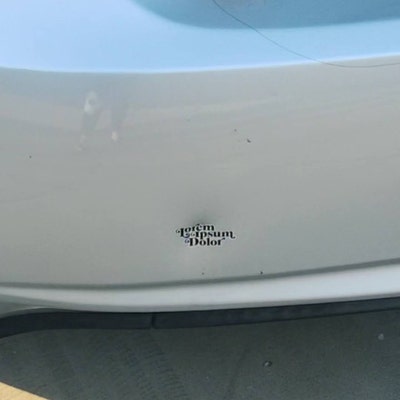 Lorem Ipsum Dolor Holographic Sticker Funny Graphic Designer Text Fill ...