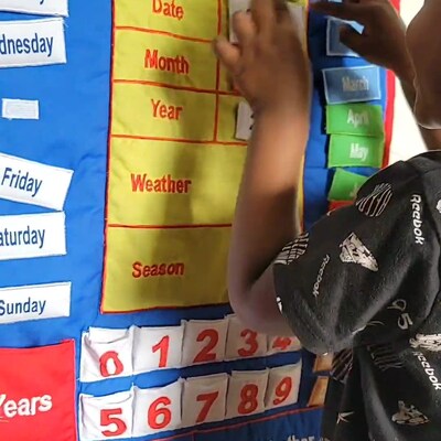 All About Today Kids Cloth Calendar by Pockets of Learning ...