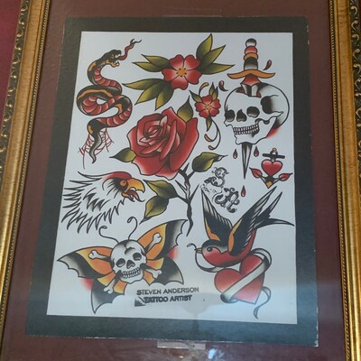 TATTOO FLASH SET 2017 - Etsy