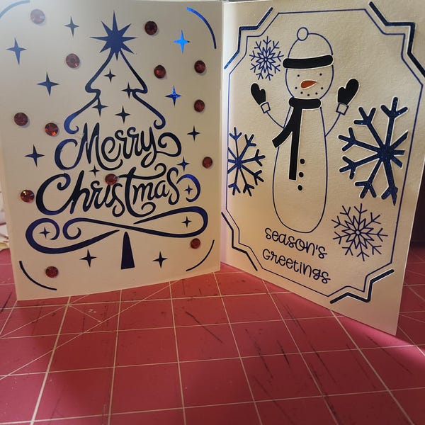 Christmas Tree Card SVG: Cricut Joy Template (digital Download) - Etsy