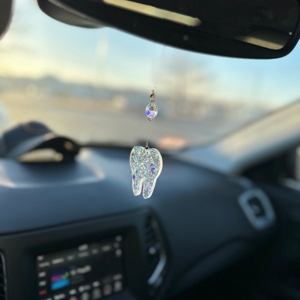Resin Tooth Suncatcher, Dental Suncatcher, Dental Car Charm, Tooth Car ...