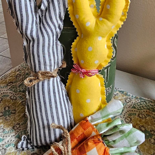 Printable Fabric Bunny Tutorial, Stuffed Rabbit Pattern, Instant ...