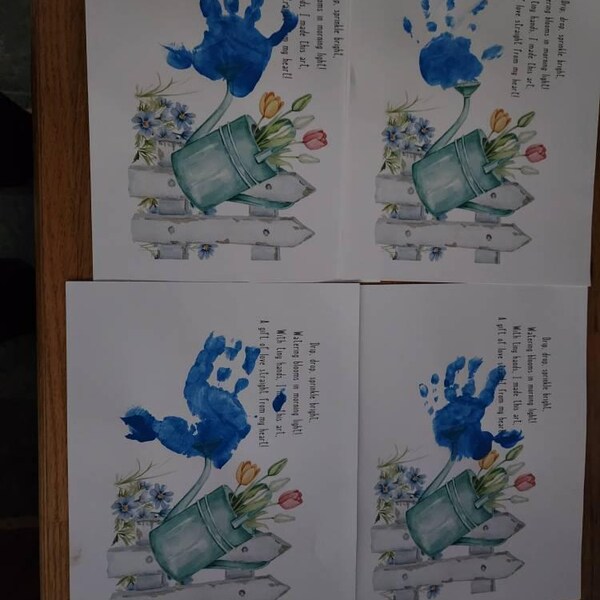 Earth Day Handprint Craft Art for Kids Toddler, Printable DIY Earth Day ...