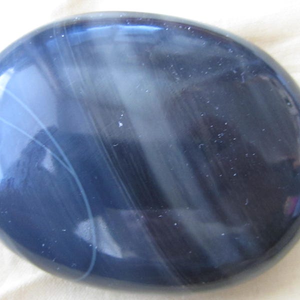 Soothing Blue Scheelite Palm Stones, Stress Relief Stone, Lapis Lace ...