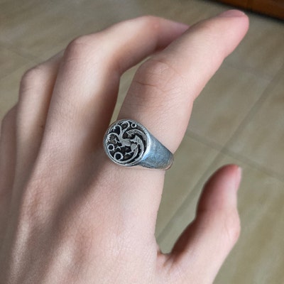Stunning Human Face Silver Ring-sterling Silver Head Ring Polygon Face ...