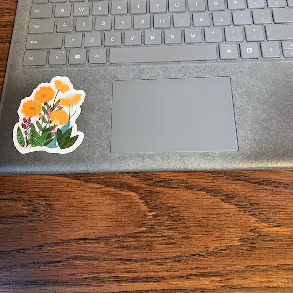 Watercolor Flower Sticker, Illustrated Flower Sticker, Flower Stickers ...