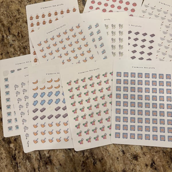 E-READER Mini Icon Stickers for Planner / Reading Icon Stickers / Book ...