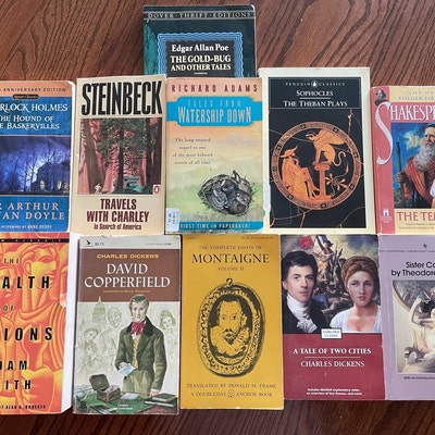 Lot of 10 Classic Paperback Literature Book Penguin Orwell Dickens ...