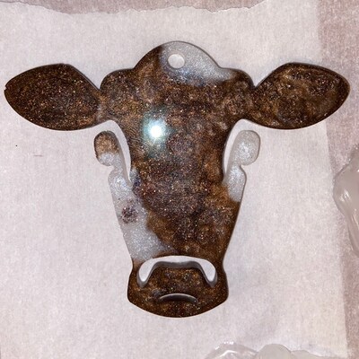 Cow Head Silicone Mold, Shiny Mold, Silicone Molds for Epoxy Crafts ...